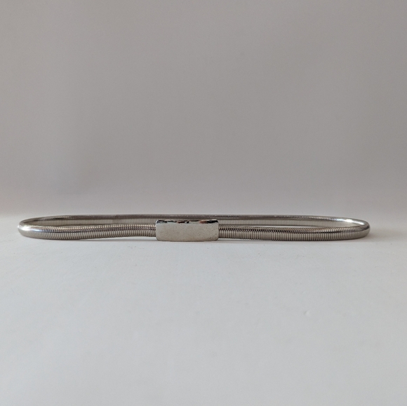 Accessories | Silver Tone Metal Skinny Cinch Belt | Poshmark